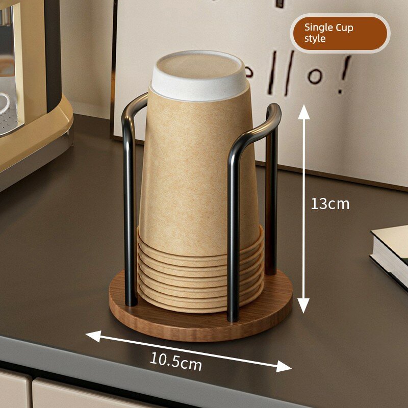 Диспенсер для одноразовых стаканов из орехового дерева, высококачественный органайзер для хранения стаканов, держатель