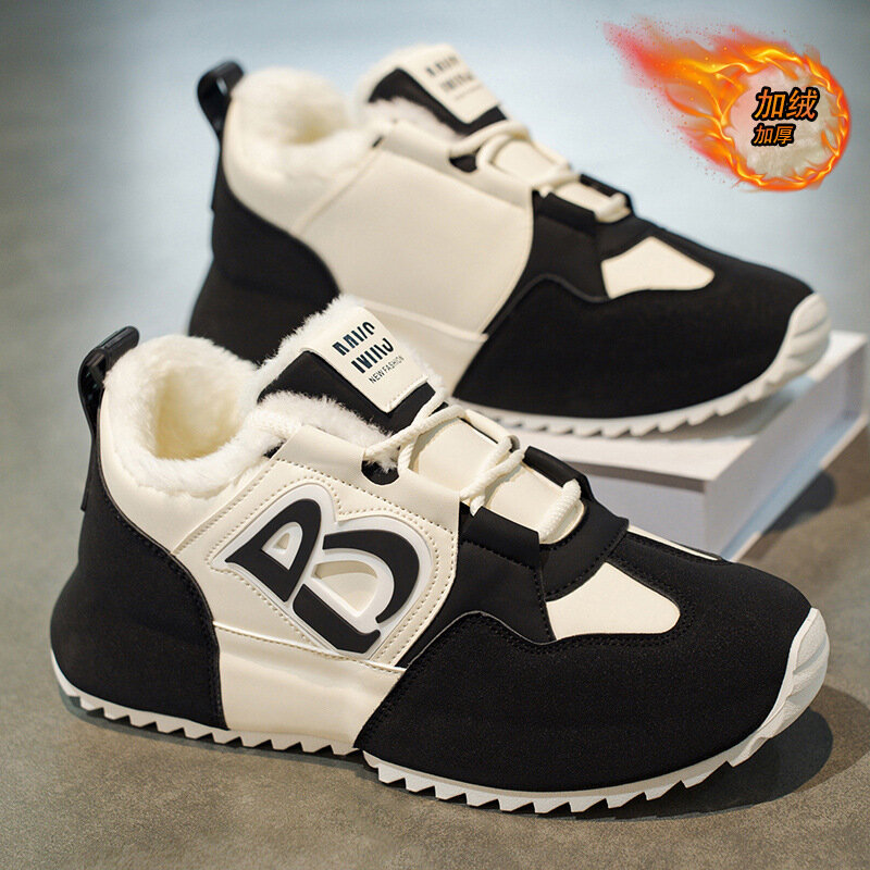 LUO Кроссовки Мужчины Летняя Мягкая Сетка Удобная/Black plus velvet