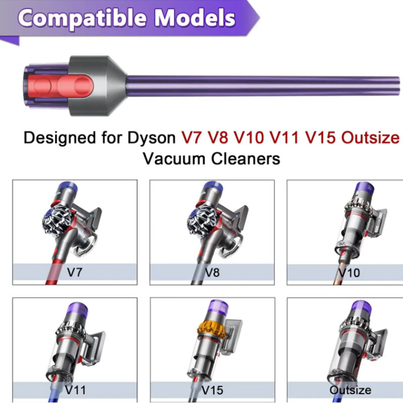 Насадка для пылесоса Dyson Light Pipe Crevice Tool for Dyson V15 Detect vacuum, фиолетовый