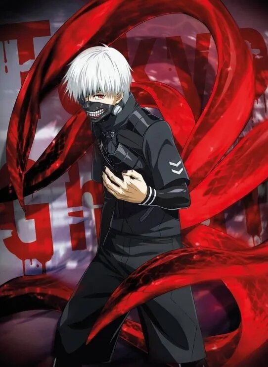 Алмазная Мозаика "Токийский Гуль" 40*50 См, Безрамная, Идеальна Для Дома, Украшения, Подарков.