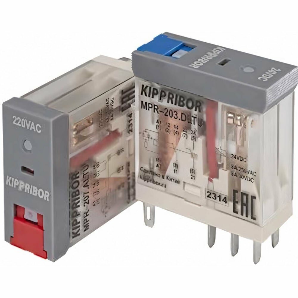 Промежуточное реле KIPPRIBOR Mpr-207. altu mpr, 8а, 220vac УТ-00000587