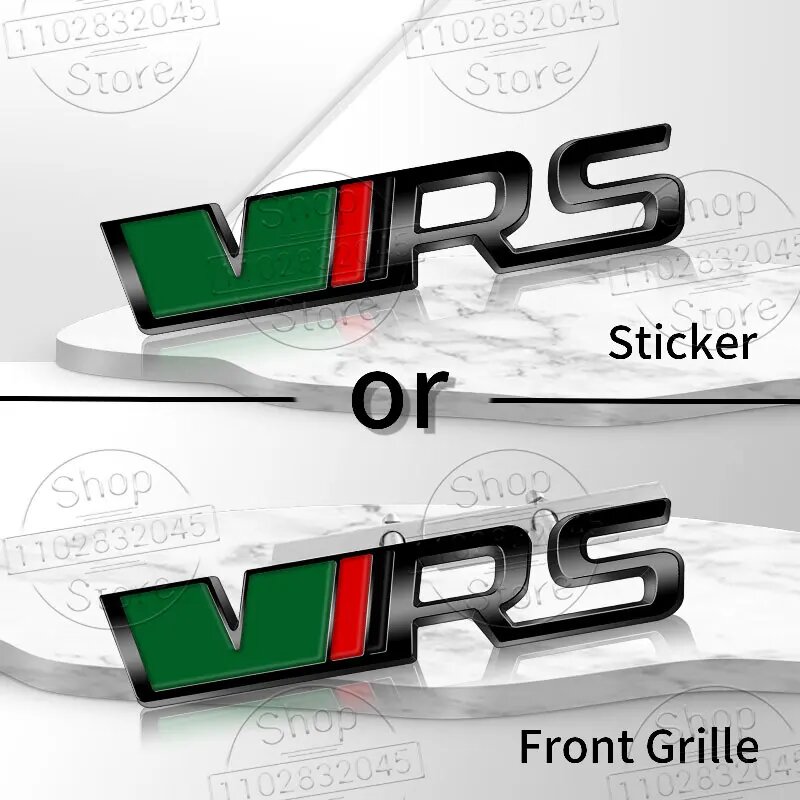 Металлические автомобильные наклейки с логотипом VRS для Octavia 2 3 Kamiq Kodiaq Karoq RS Superb Fabia Rapid Favorit VRS, эмблема, аксессуары