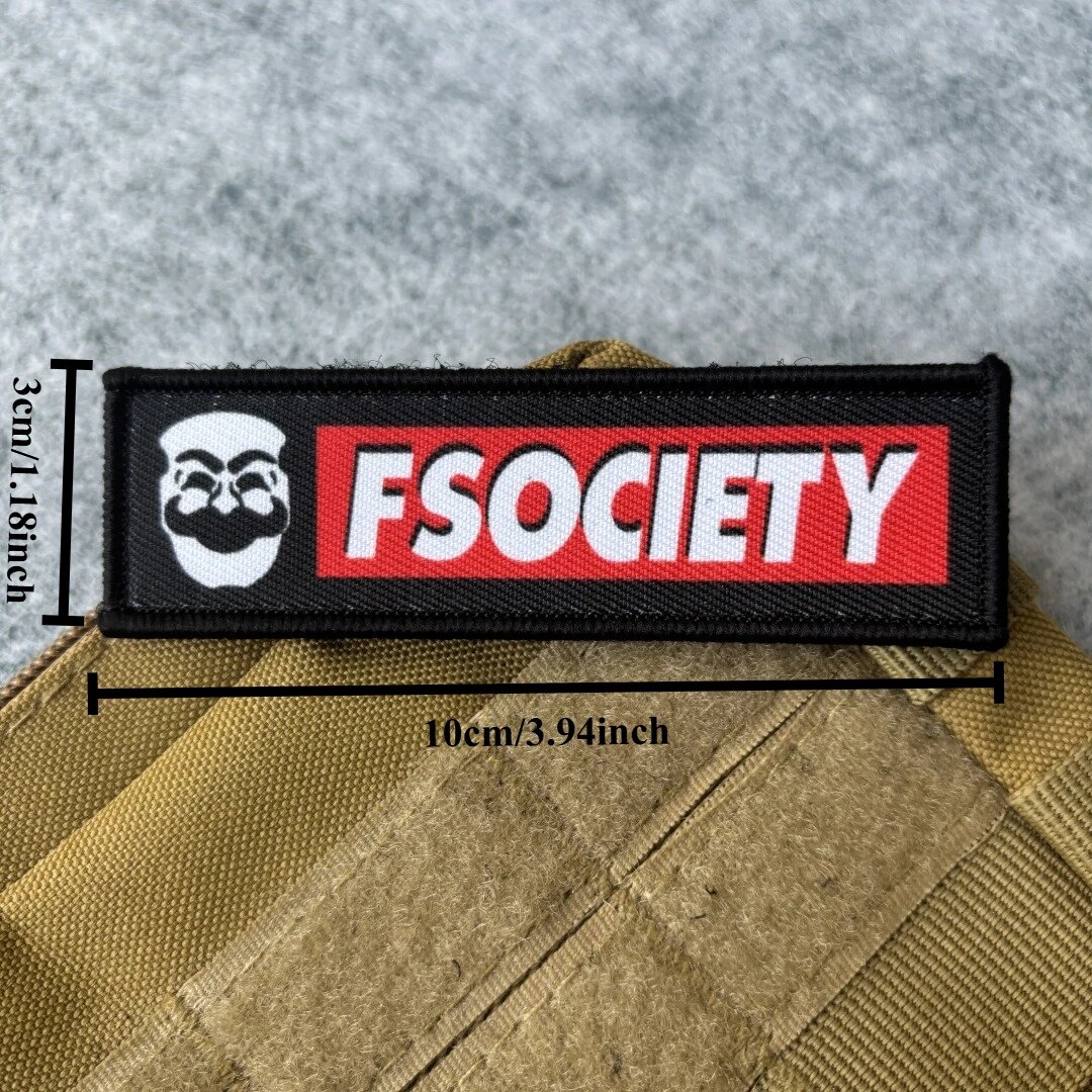 Тактическая нашивка FSociety Mr Robot, CUSTOM-3066