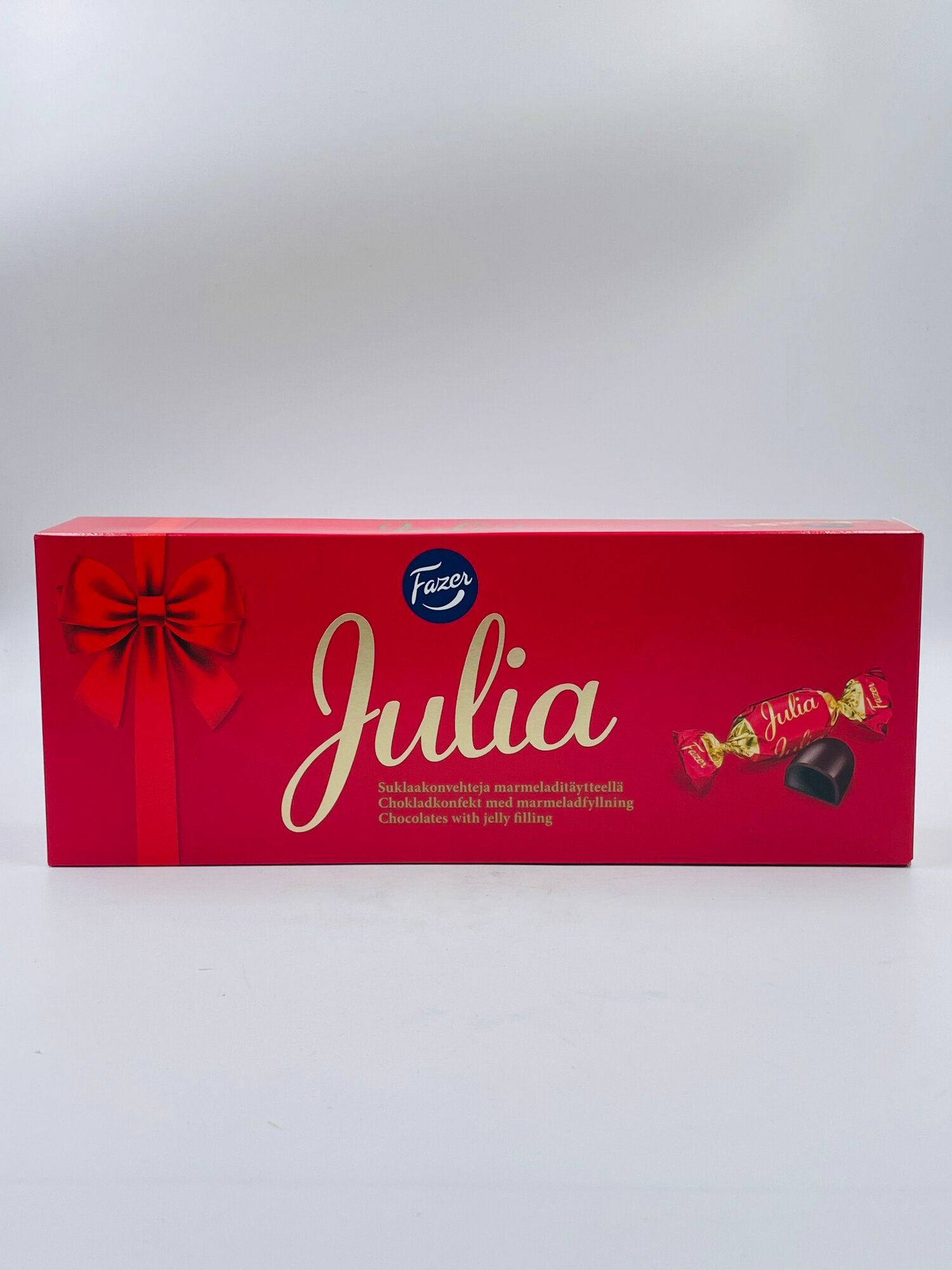 Конфеты Karl Fazer Julia из темного шоколада с мармеладом 295 г (Из Финляндии)