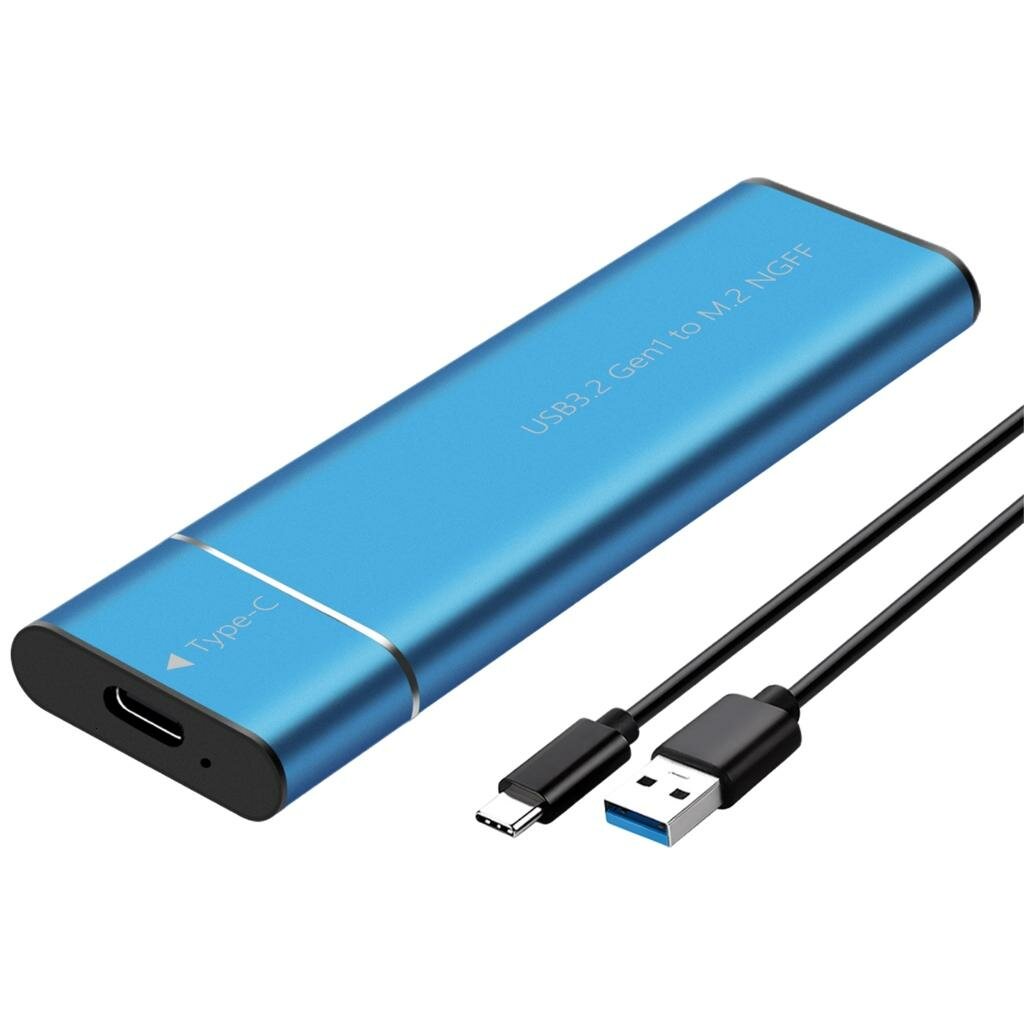 Корпус для SSD M.2 Type-C 5Gbps, Синий
