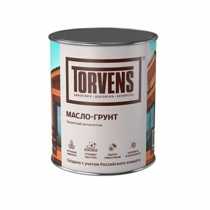 Масло-Грунт Torvens 1л Мускатный Орех Защитный Антисептик для Деревянных Фасадов / Торвинс.