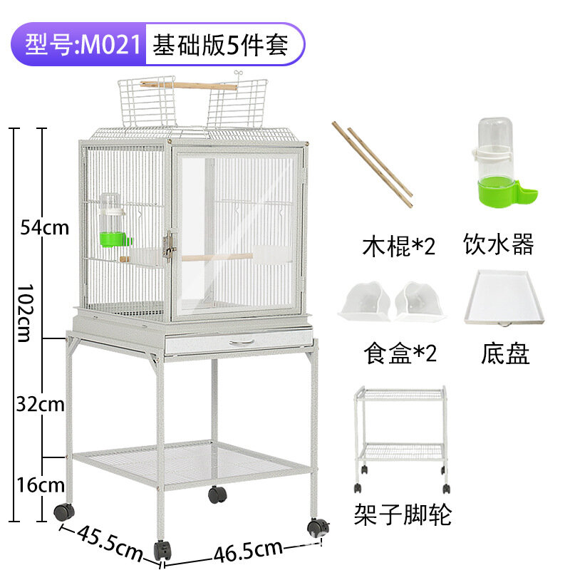 Клетка для домашних животных, прозрачная акриловая клетка для птиц, высококачественная легкая роскошная клетка с алюминиевым основанием, клетка для ворон, большая клетка для попугаев