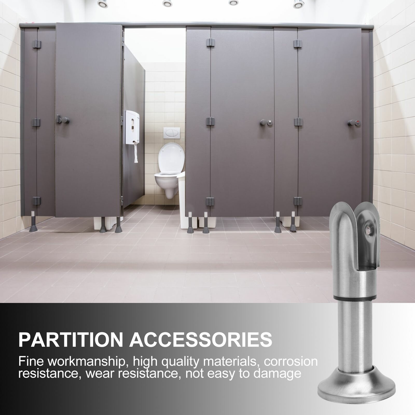 1 Комплект Ножек Для Разделительных Перегородок, Из Нержавеющей Стали, Для Ванных Комнат