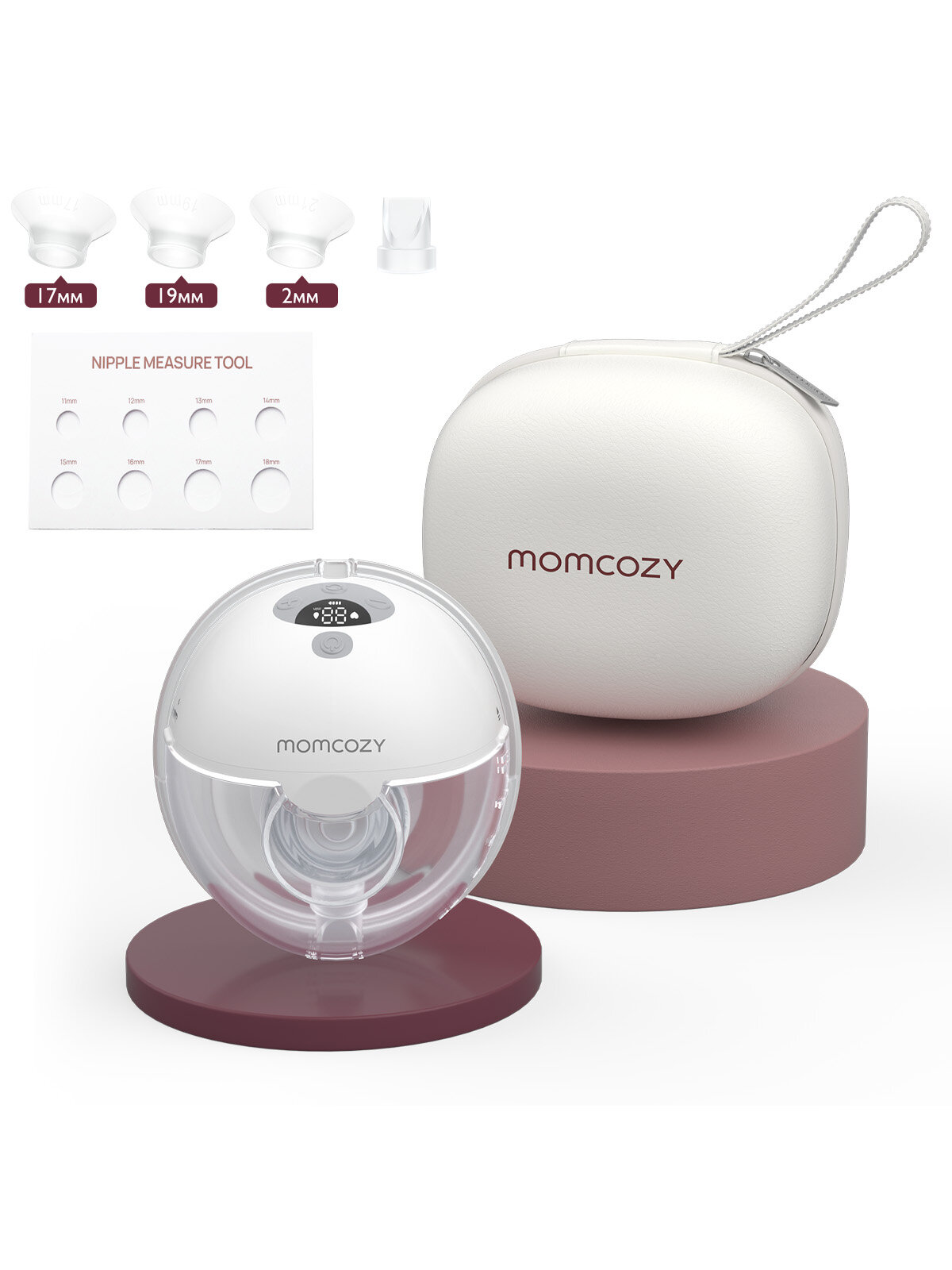 Молокоотсос электрический Momcozy M5, беспроводной, портативный, цвет серый