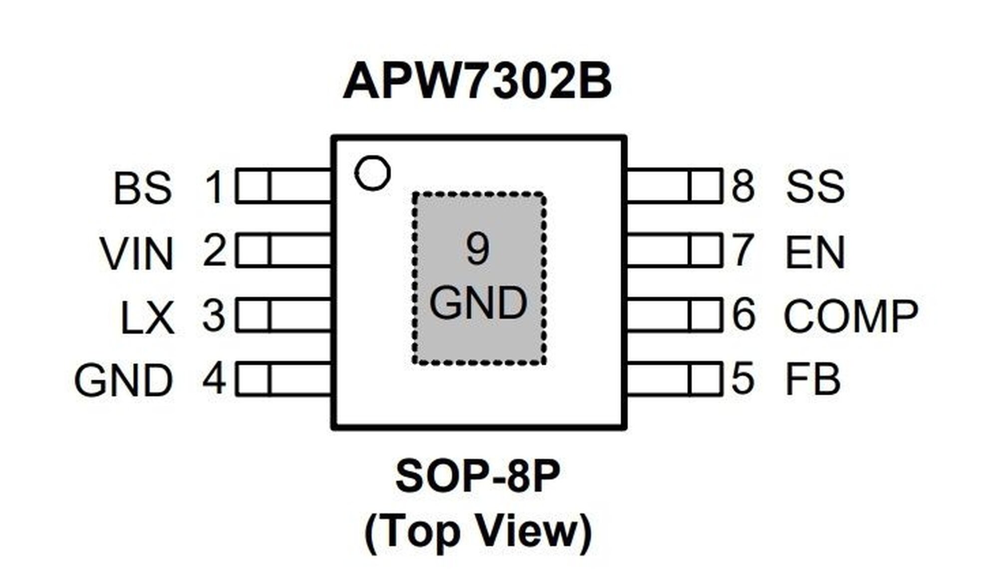 Микросхема APW7302BKAI-TRG