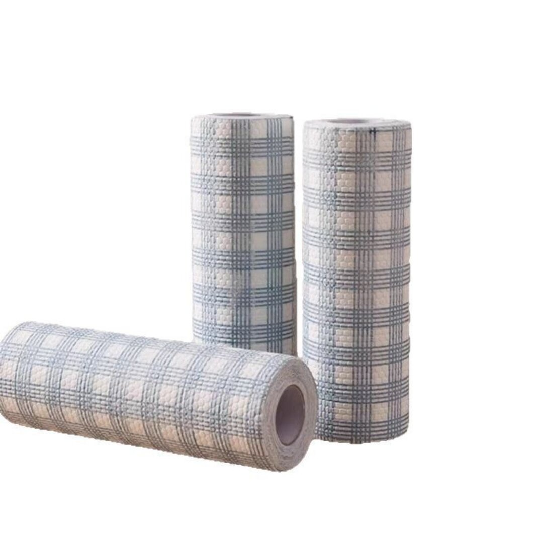 Полотенце кухонное, Льняная фактура, 30x30cm, 40 листов на рулон, 1 рулон