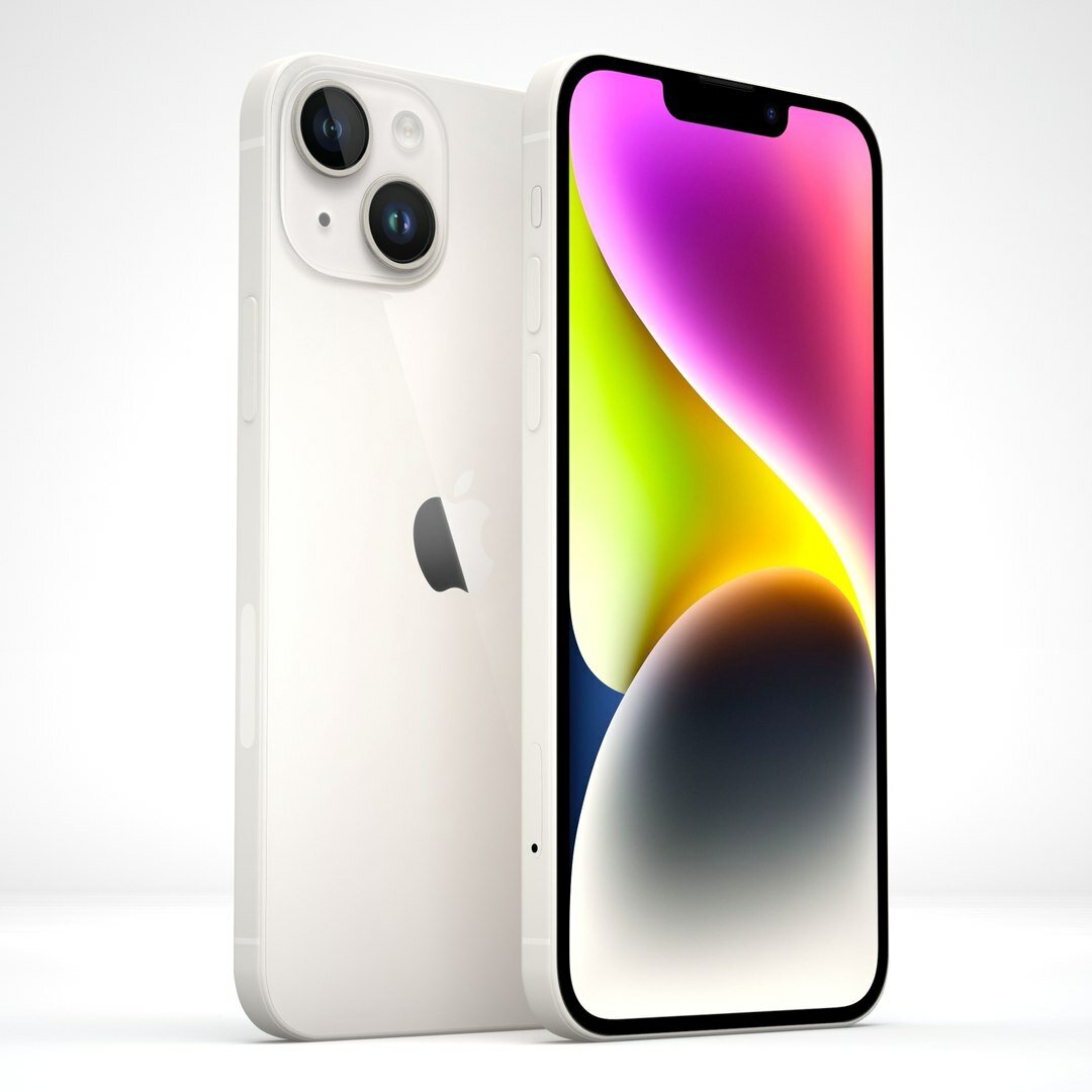 Смартфон Apple iPhone 14 512 GB, Dual eSIM, Starlight (Сияющая звезда)