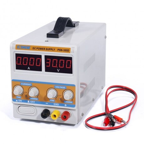 Лабораторный блок питания ELEMENT 305D, 30В, 5А