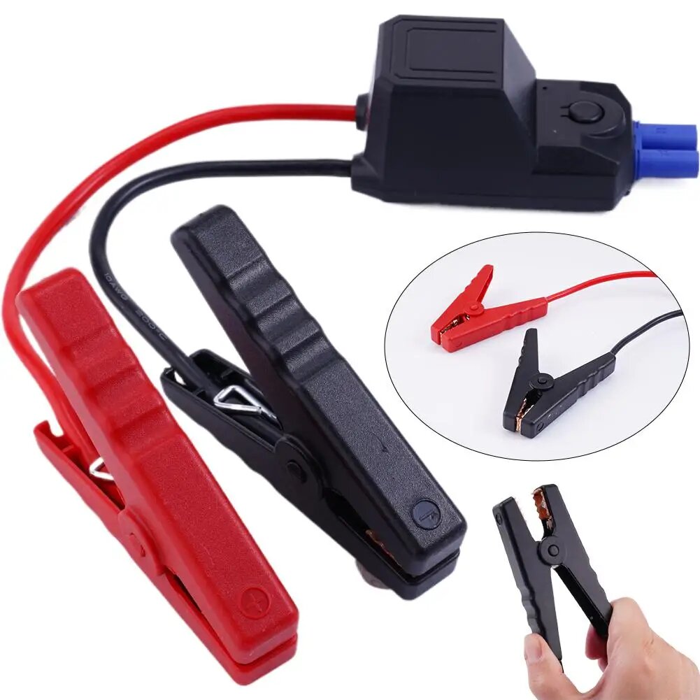 Кабель для запуска двигателя с разъемами EC5 и зажимами типа «крокодил» для пускового устройства, аксессуары для автомобиля