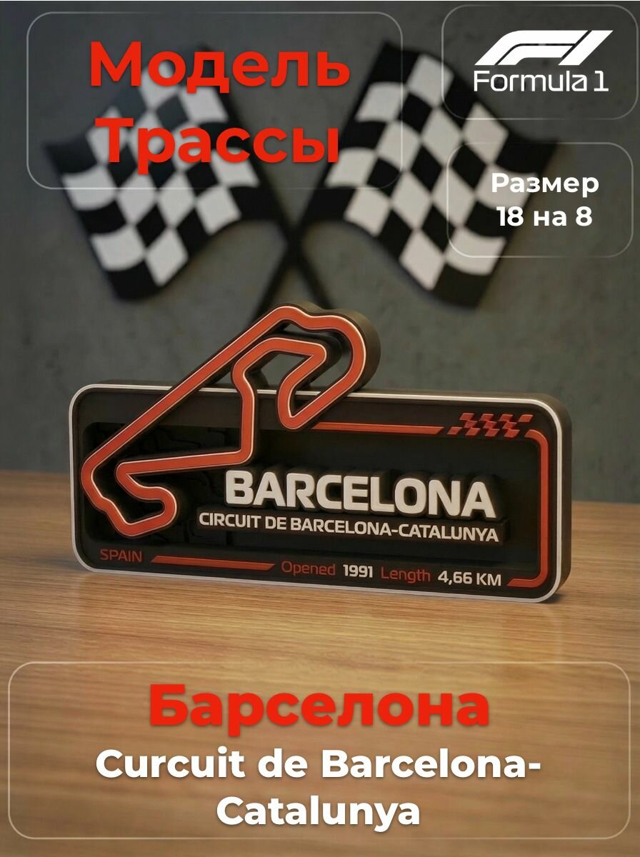 Модель Трассы Формулы 1 "Барселона"