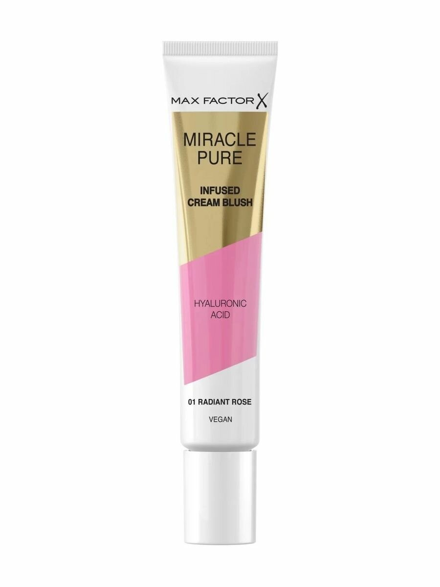 MAX FACTOR Румяна Miracle Pure Infused Cream Blush кремовые, 15 мл, 01 Radiant Rose