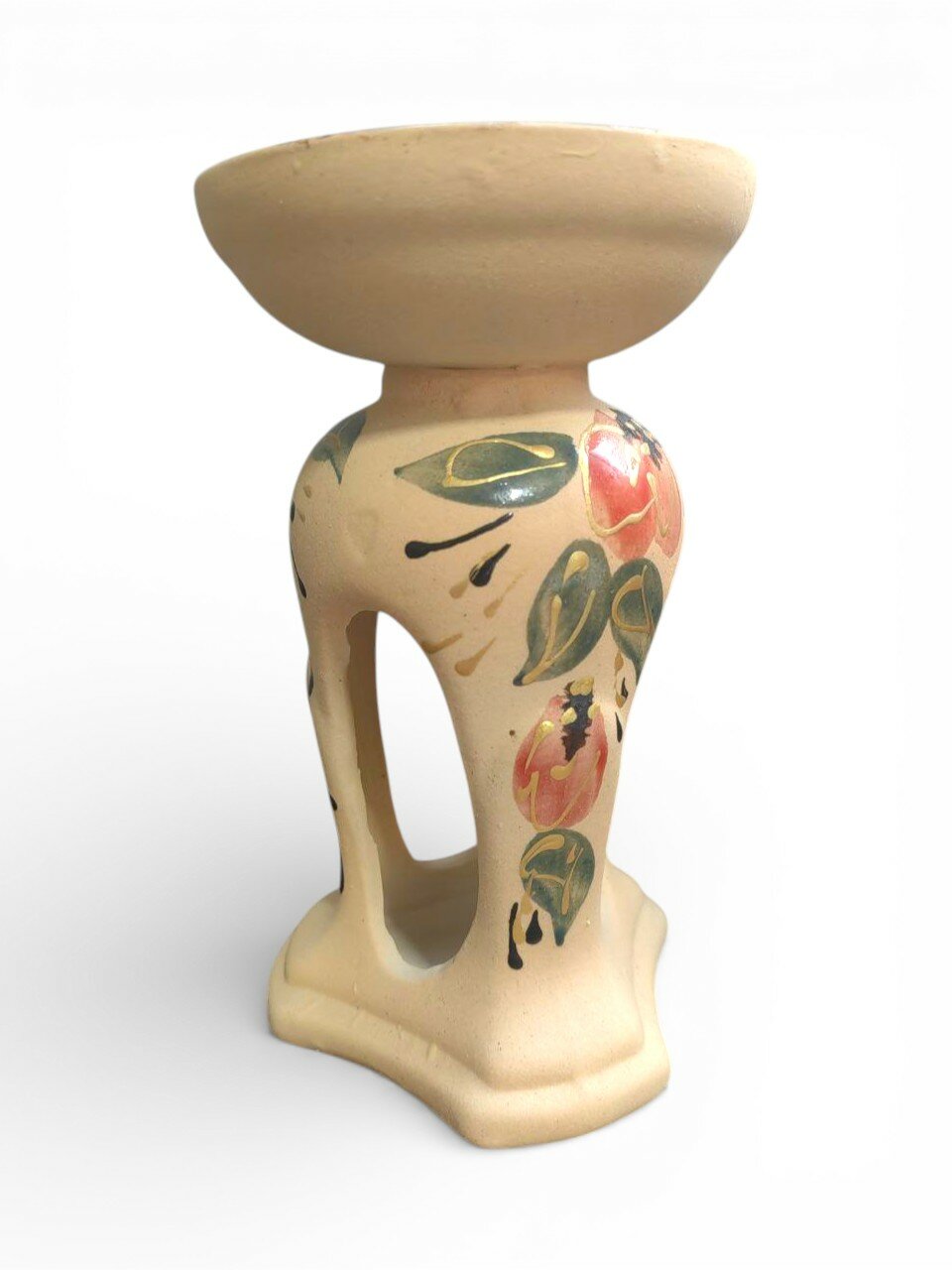 Аромалампа Венеция бежевая матовая (авторская роспись, 8*14,5 см.), 1 шт.