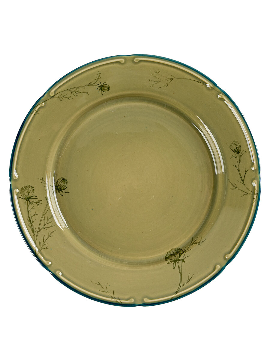 Тарелка закусочная Дымов Керамика Космея вечер 20.00, диаметр 20 см, керамика