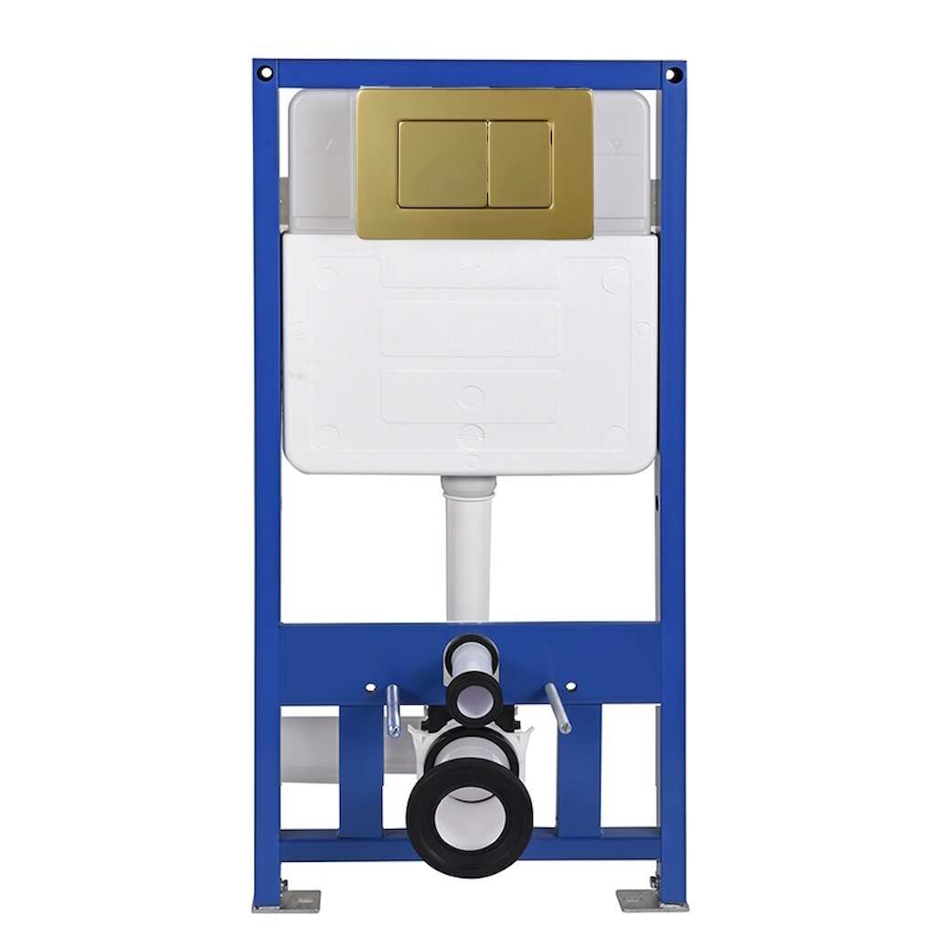 Инсталляция для унитаза Sapbox SBOX 108C.500 с кнопкой 806SS-BRG бронза/золото