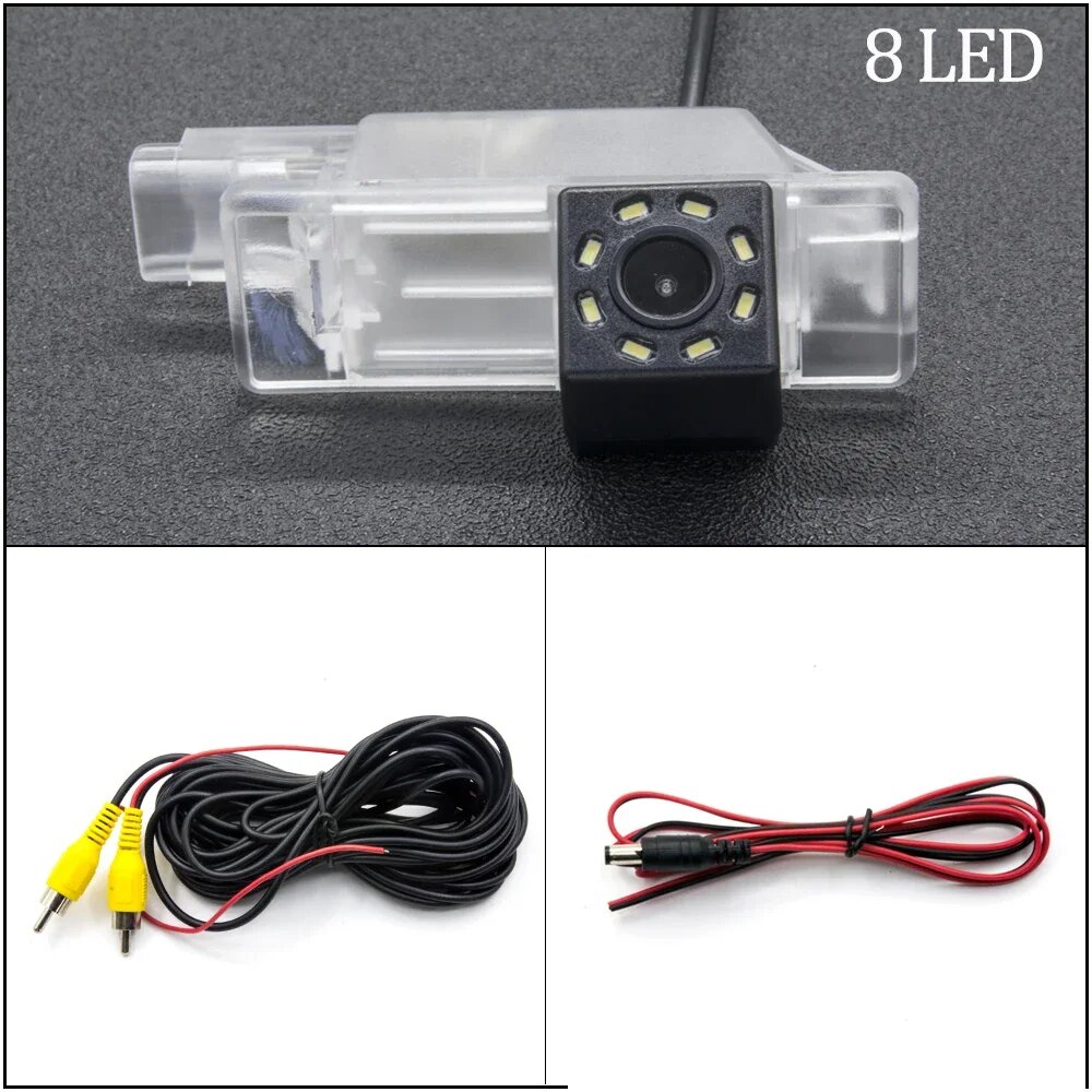 Автомобильная камера заднего вида для Peugeot 301 2012-2019 208 308 406 408 508 3008 8 LED Camera