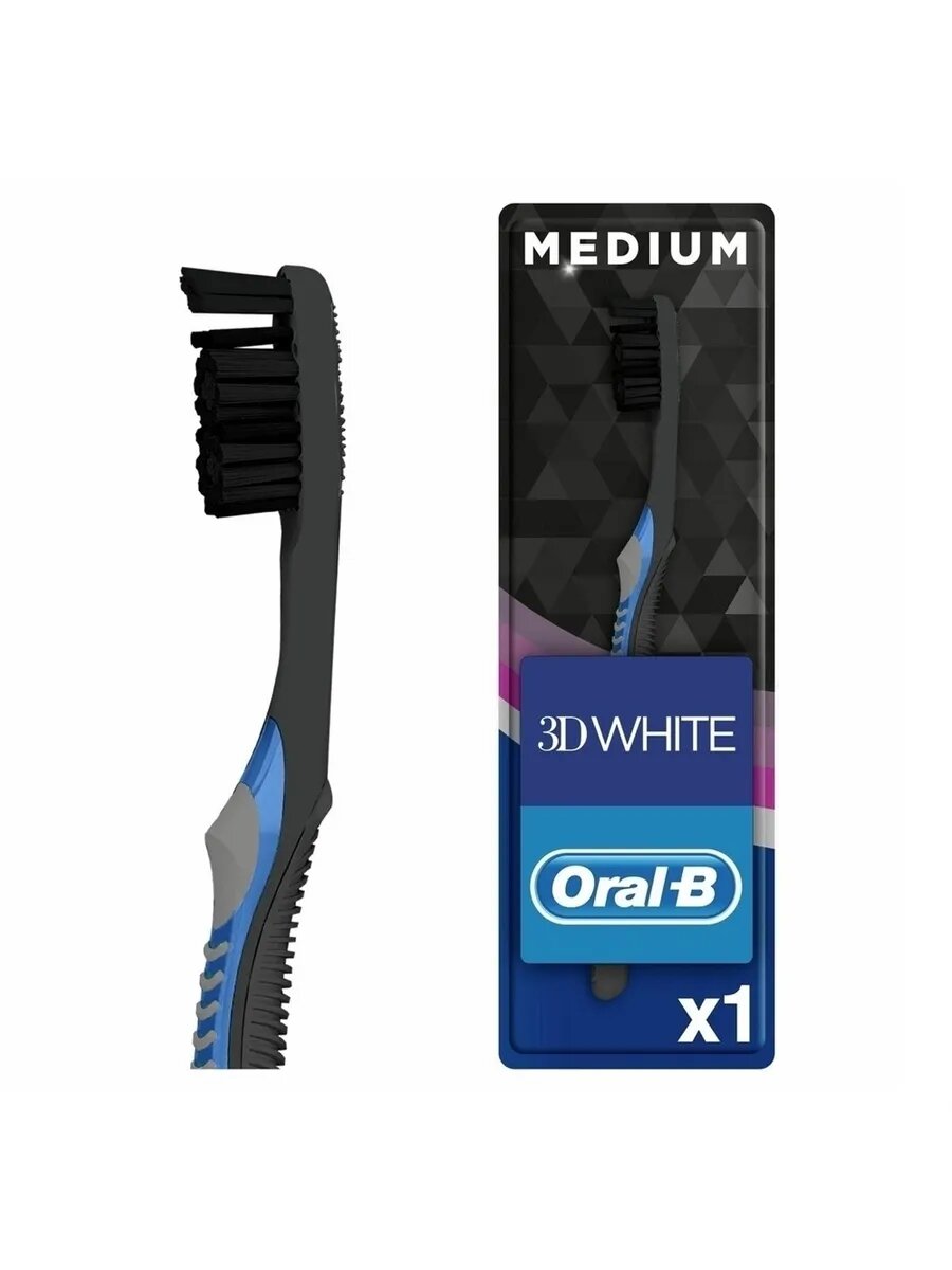 Зубная щетка Oral-B 3D White Whitening Black средней жесткос