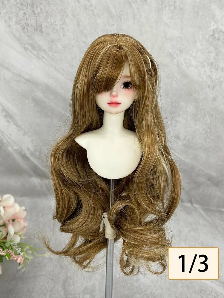 Кукольный парик, подходит для куклы BJD 1/3, размер головы 22-23 см