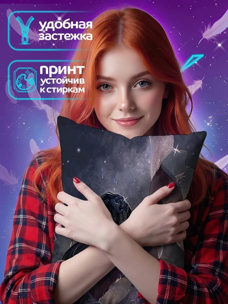 Подушка дакимакура Девушка в космосе — фото 1