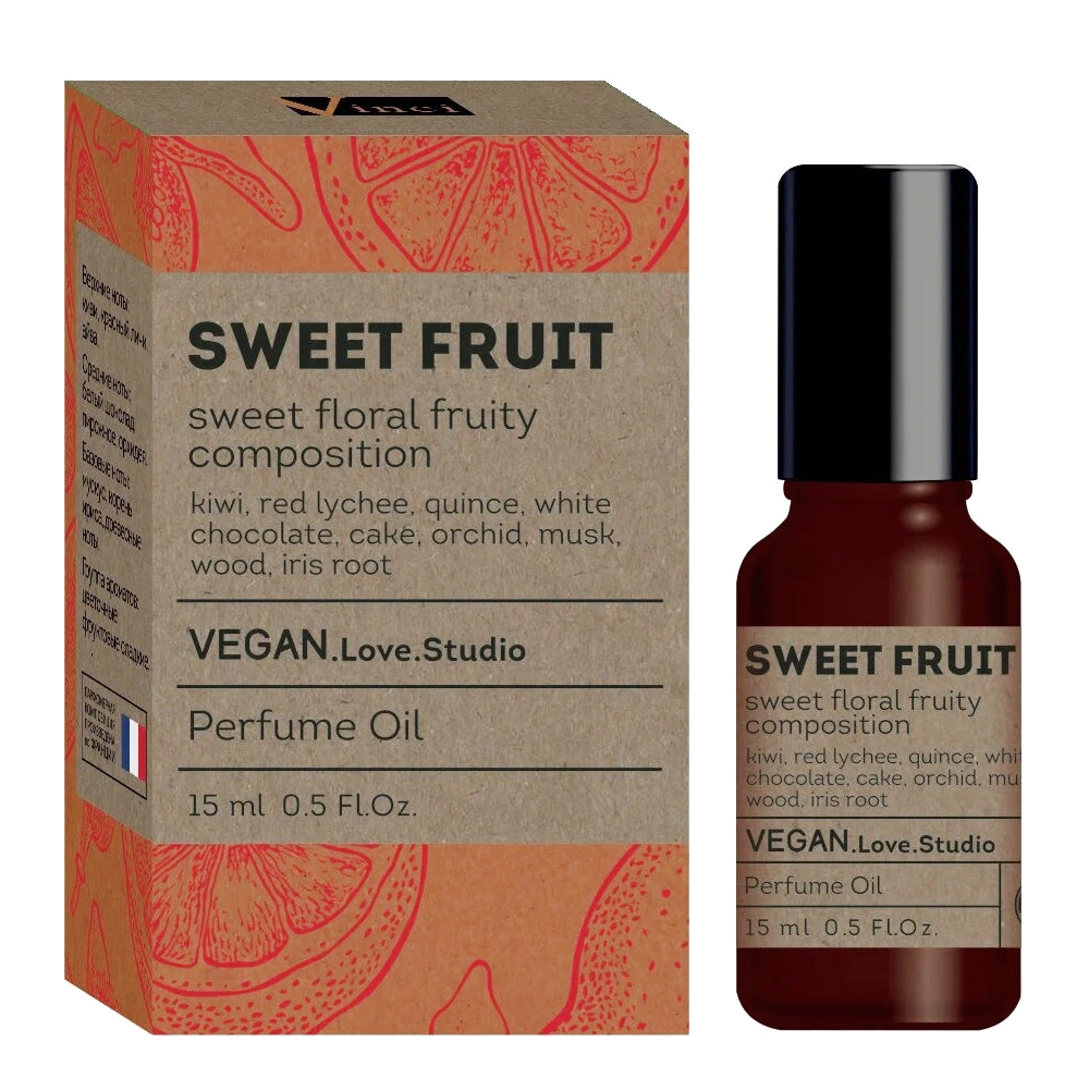 Масляные духи-роллер Delta Parfum Vegan Love Studio Sweet Fruit 15 мл для женщин / Дельта парфюм
