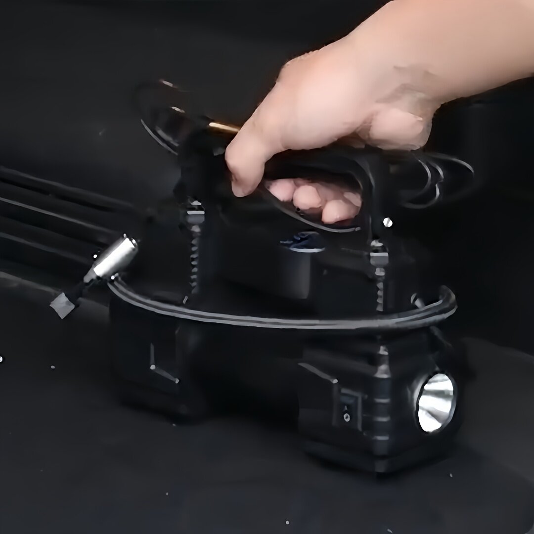Портативный компрессор для шин 19 цилиндров, 150 PSI, электрический воздушный насос с цифровым дисплеем и автостопом, без аккумулятора