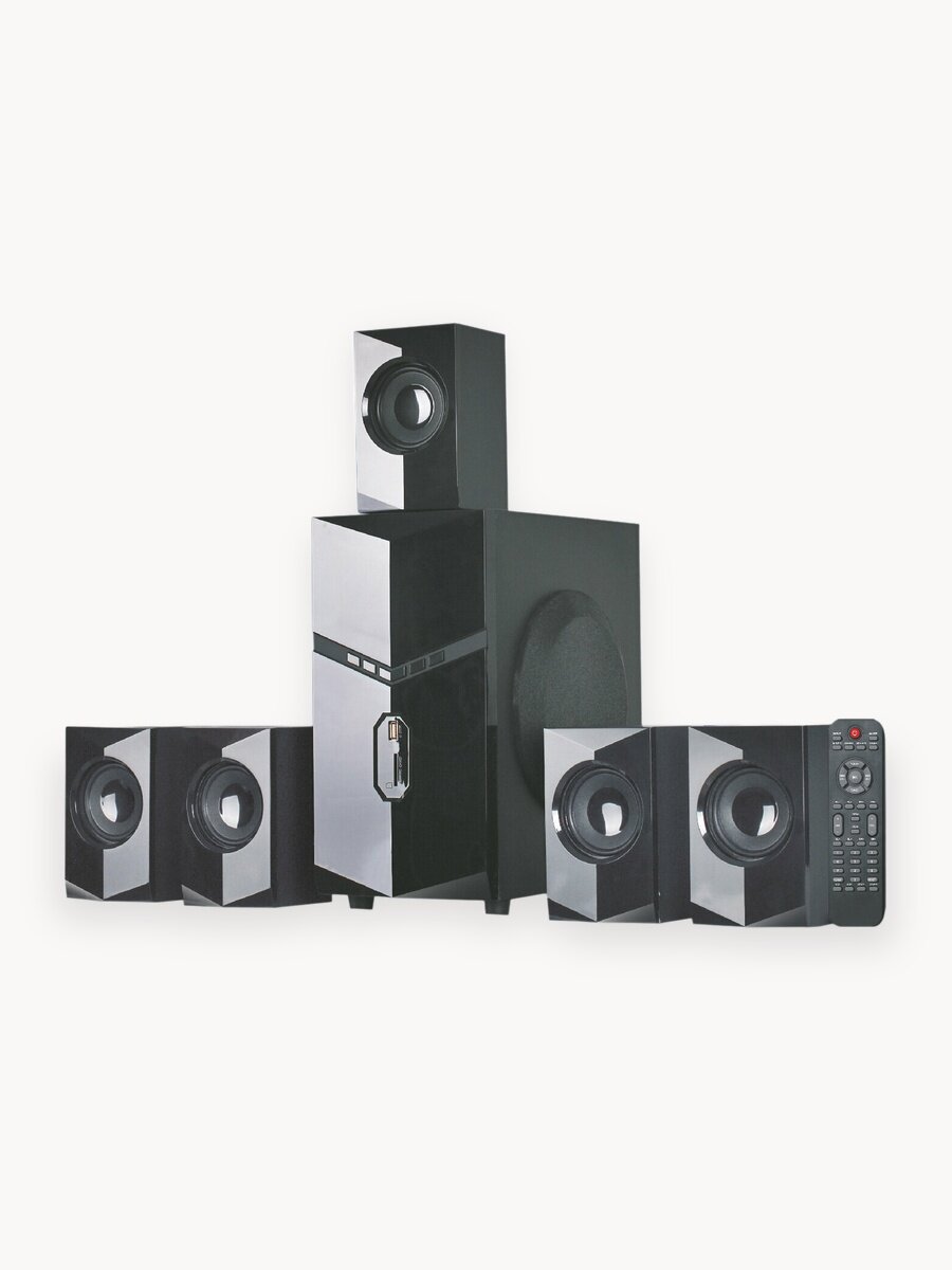 Акустическая система ELTRONIC 20-86, 5.1, черная, Bluetooth, AUX