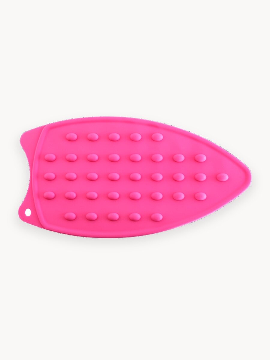 Подставка для утюга силиконовая, термостойкая, розовая, CRYSTAL SMILE