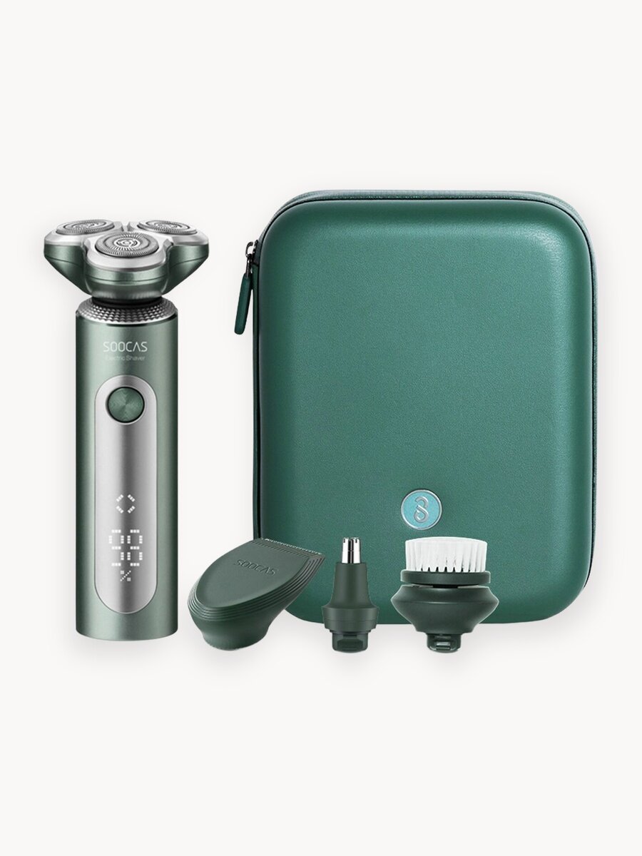 Электробритва Soocas S5 с 4 насадками и триммером для носа и бороды