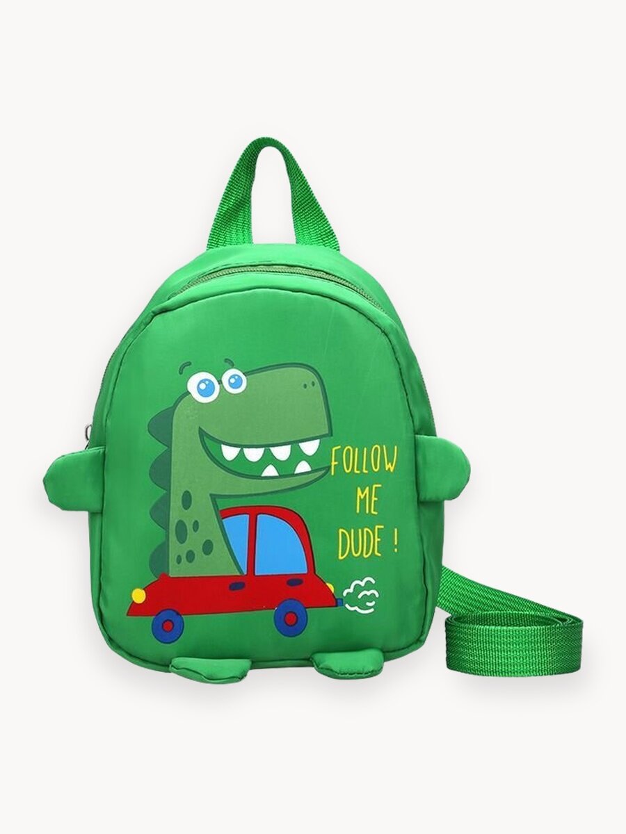 Рюкзак "Хороший динозавр", для детей, для дошкольников, водоотталкивающий, зеленый