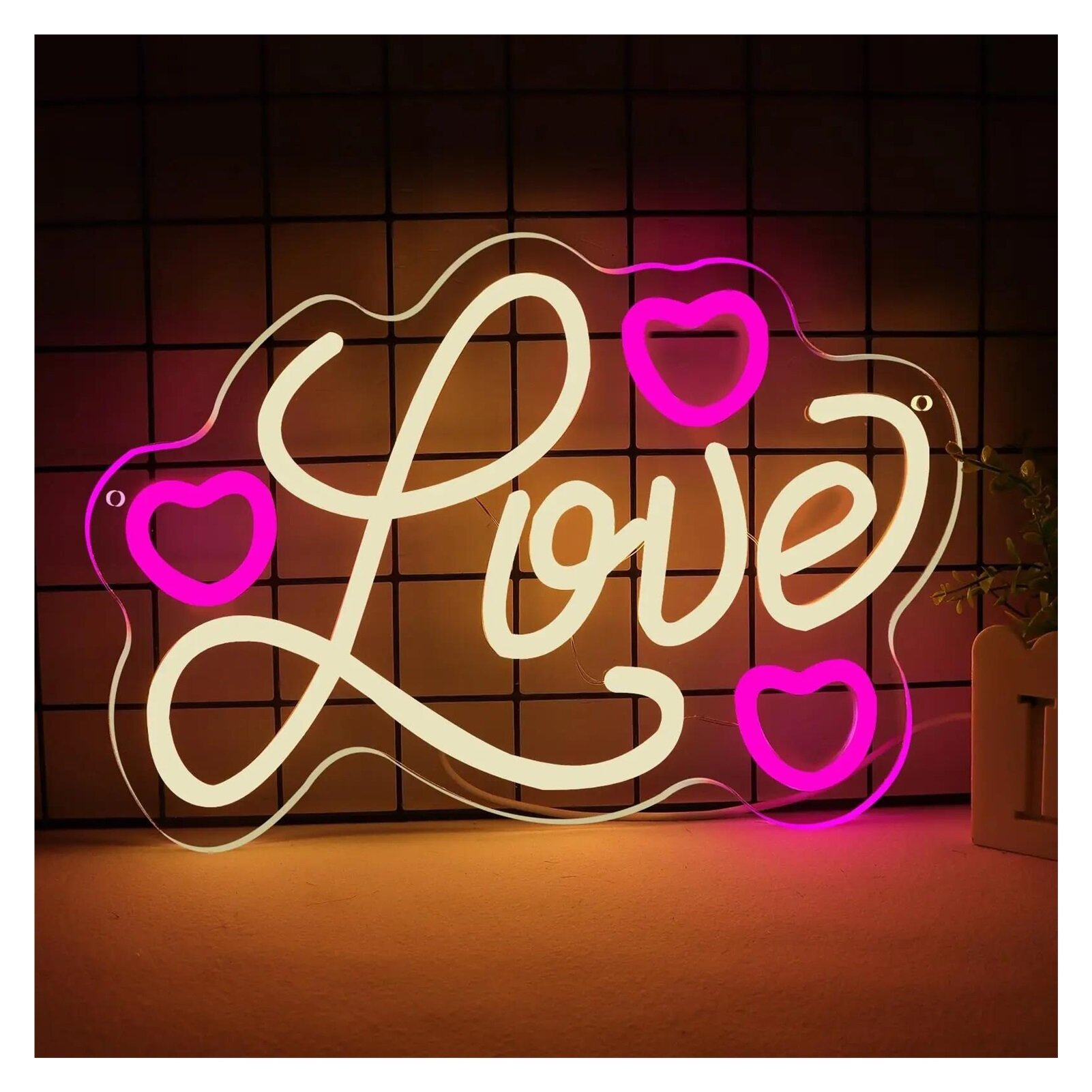 Love Неоновая Вывеска 36смx25,5см