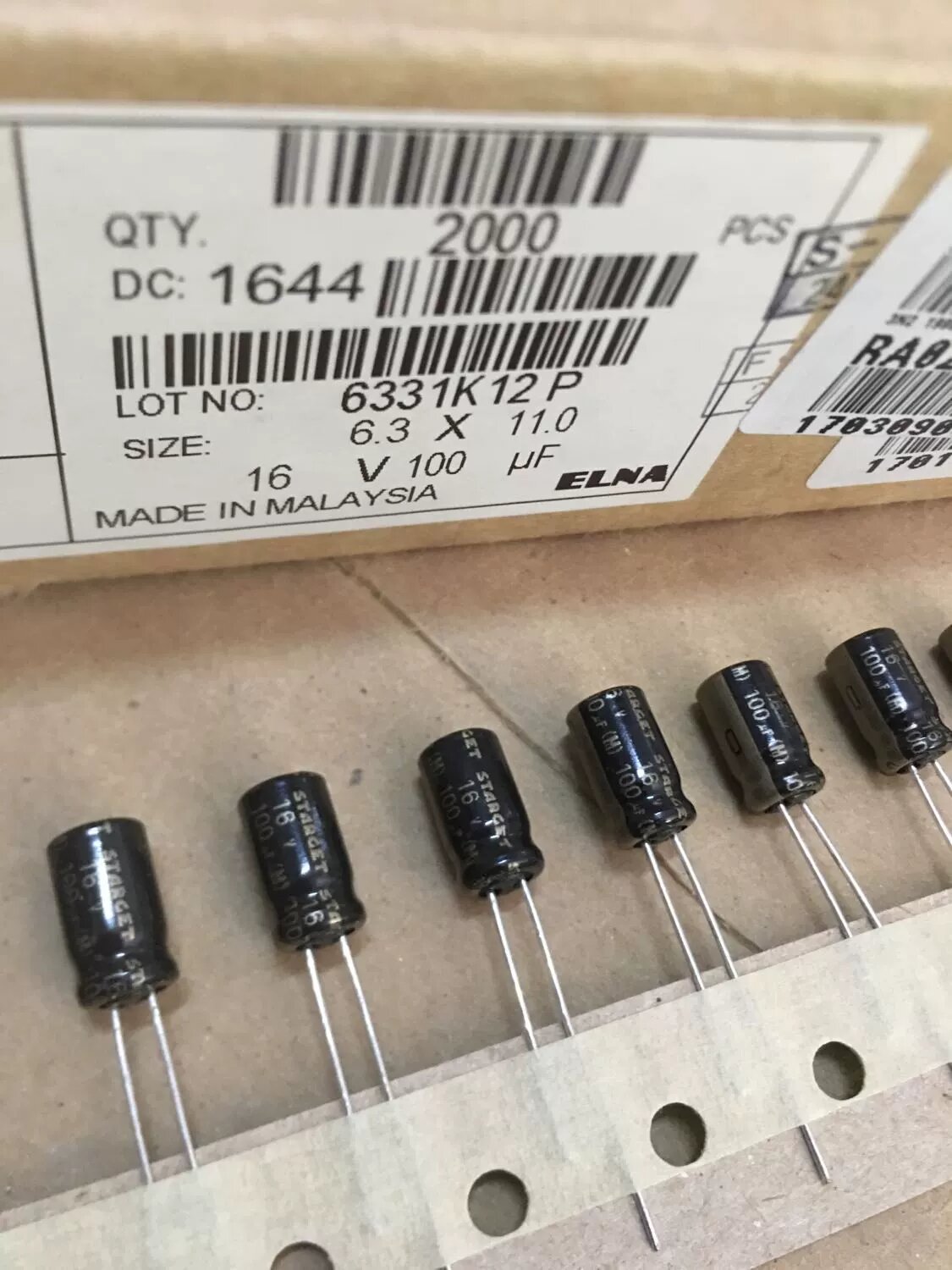 Электролитические конденсаторы ELNA STARGET ROD 16V100UF 100UF/16V Audio Filter 10шт цена