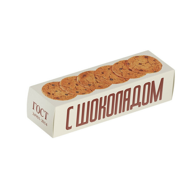 Печенье Полет Овсяное классическое с кусочками шоколада, 250 г