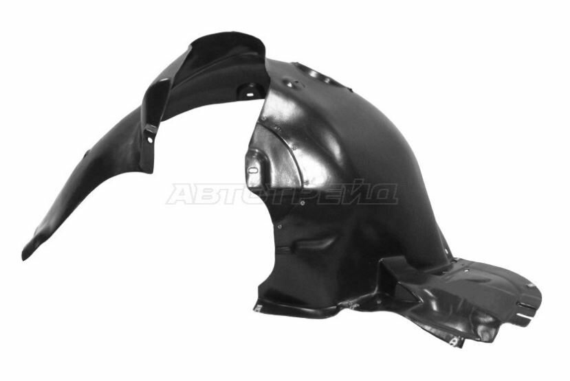 Подкрылок AKRADO, для Skoda Rapid 2020-, передний, левый, черный, пластик