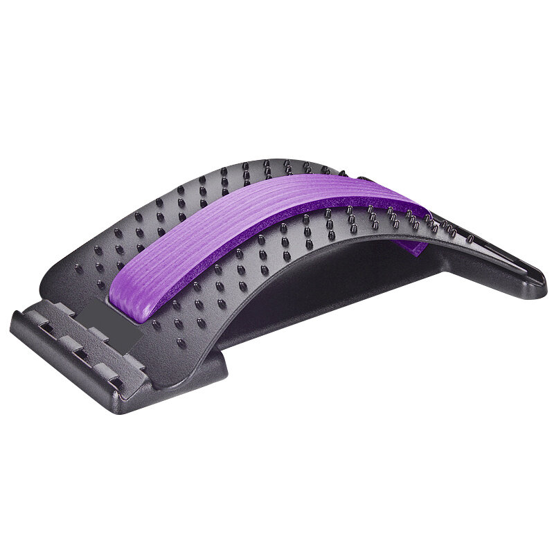 Back Mage Magic Stretcher Фитнес-оборудование Stretch Relax Mate Stretcher Поддержка поясницы Снятие боли в позвоночнике Хиропрактика-черный+фиолетовый