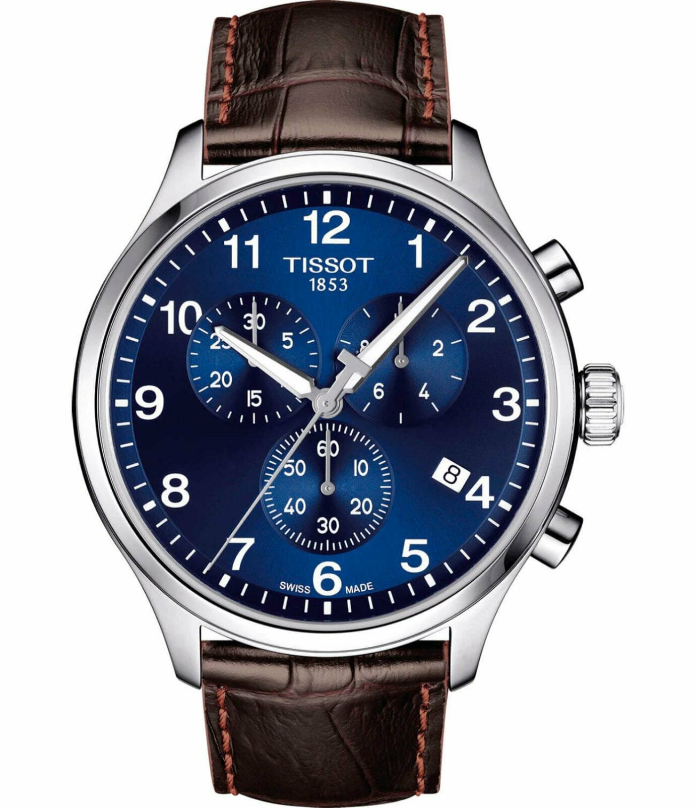 Наручные часы TISSOT, синий, черный, серебряный