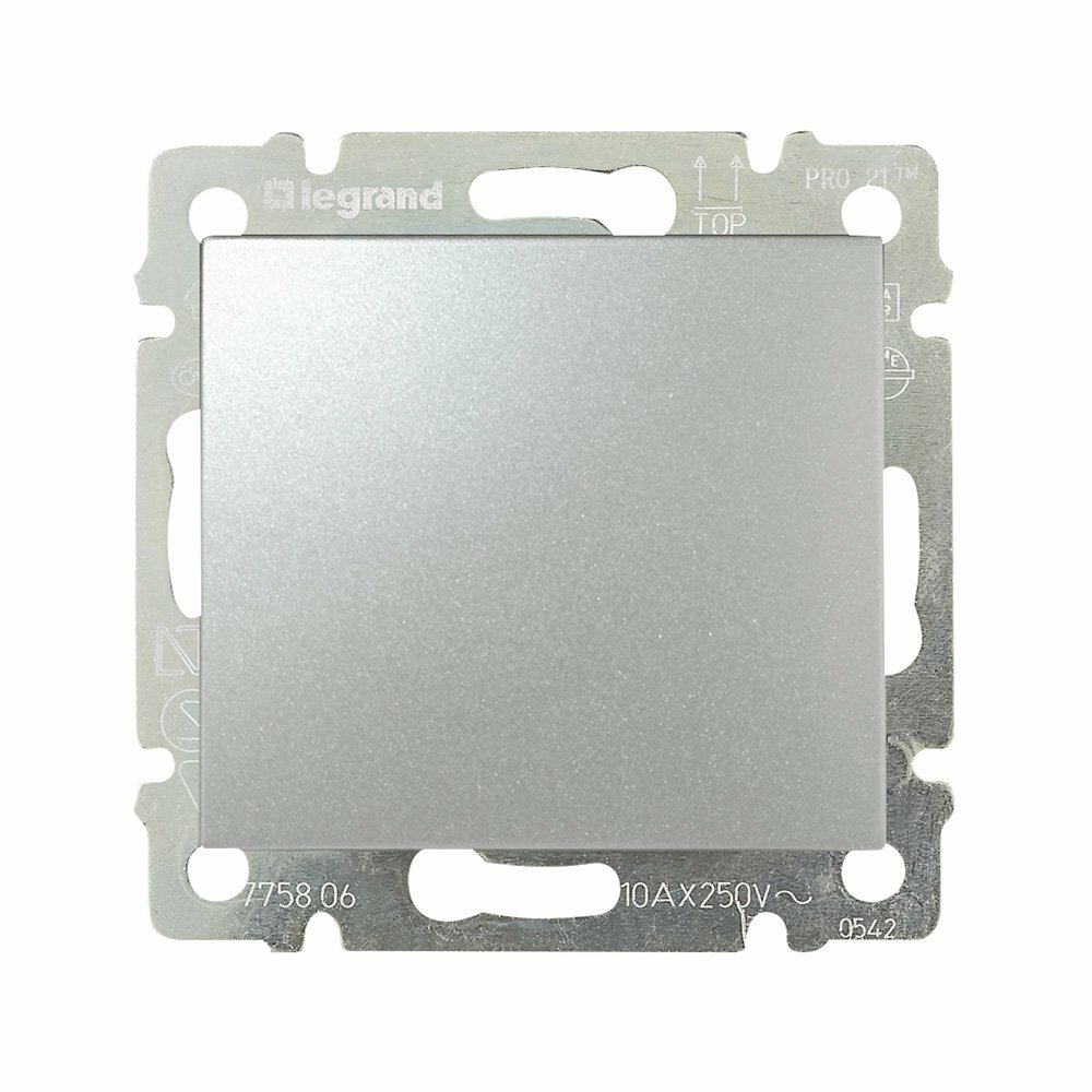 Legrand Valena Алюминий Переключатель 1-клавишный, 770106