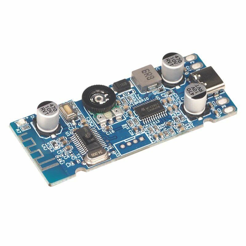 Плата усилителя BDM0-2,0 Stereo JL TWS MIX3901, 2x5 Вт, Bluetooth 5,0, 5 в пост. Тока, Type-C, с регулировкой громкости