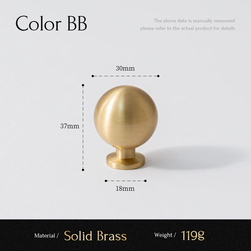 Сантая Ручки для шкафов латунные золотые C style-L