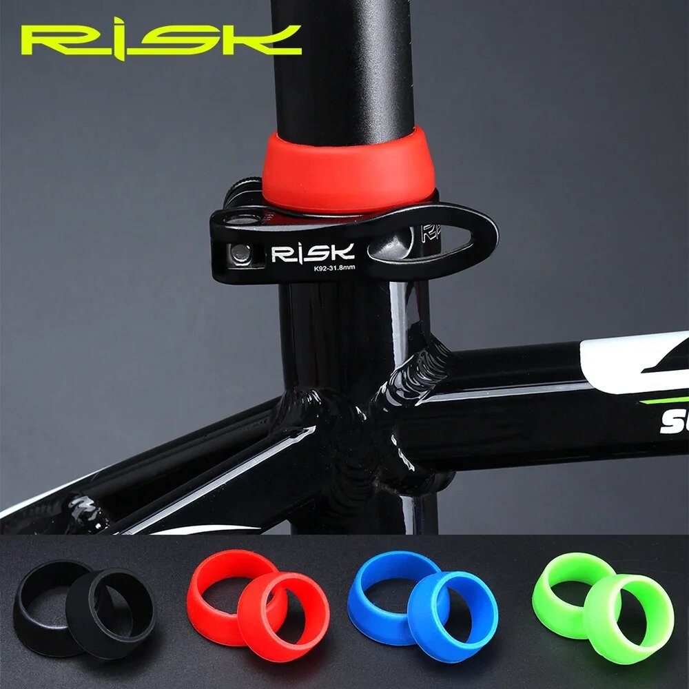 Силиконовый подседельный штырь RISK, зеленый, 30-35mm