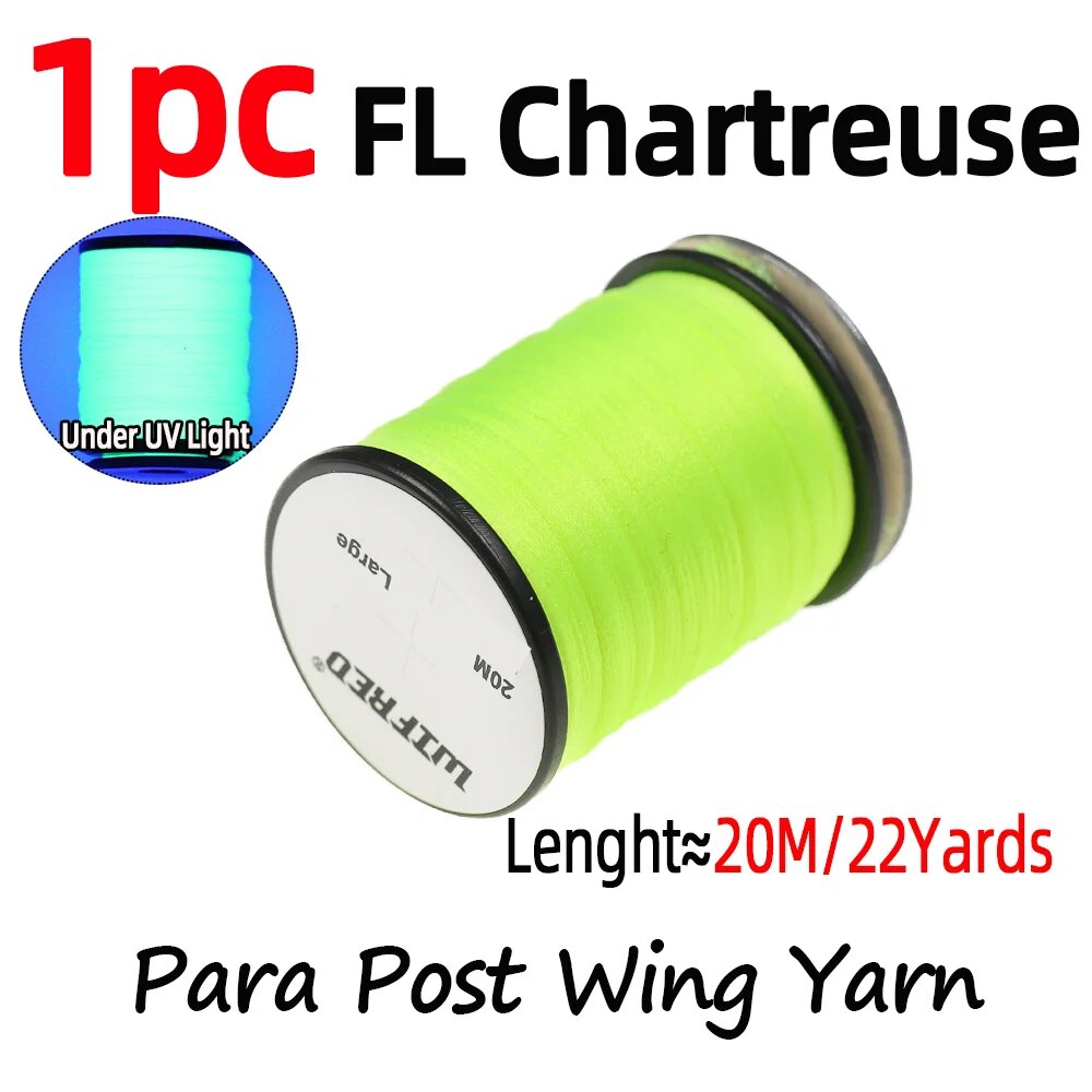 Плавающая пряжа Para Post Wing, Chartreuse, 20м