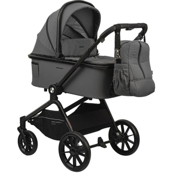 Коляска 3 в 1 Indigo SOLAR серый