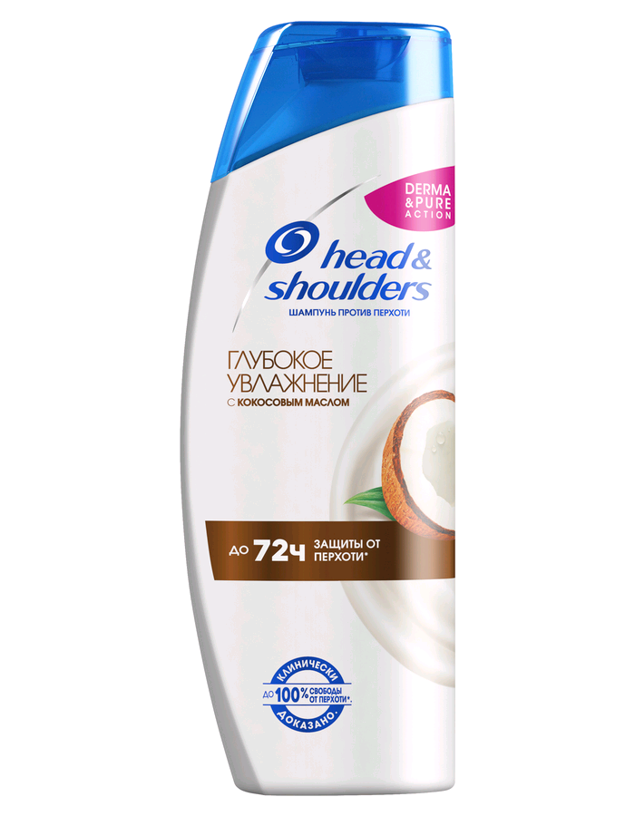 Head & Shoulders Глубокое Увлажнение Шампунь против перхоти "с кокосовым маслом" для всех типов волос 400 мл.