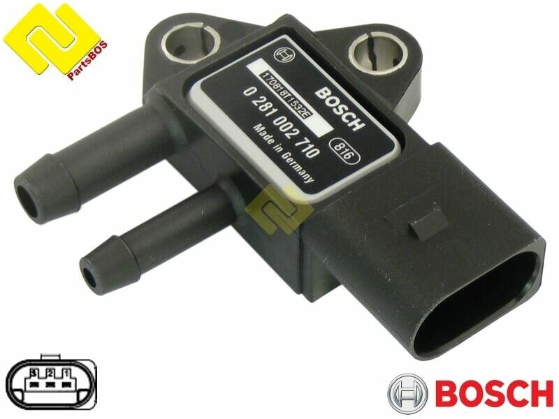 Датчик Давления Воздуха Audi: A4 1.9Tdi/2.0Tdi/2.7Tdi/3.0Tdi 04- Vw: Crafter 2.5Tdi 06- Bosch арт. 0281002710