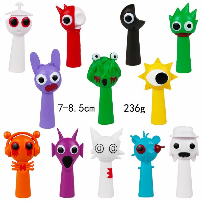 Фигурки Спрунки d-12 pcs, статичные, интерактивные, ПВХ, 8 см, 12шт