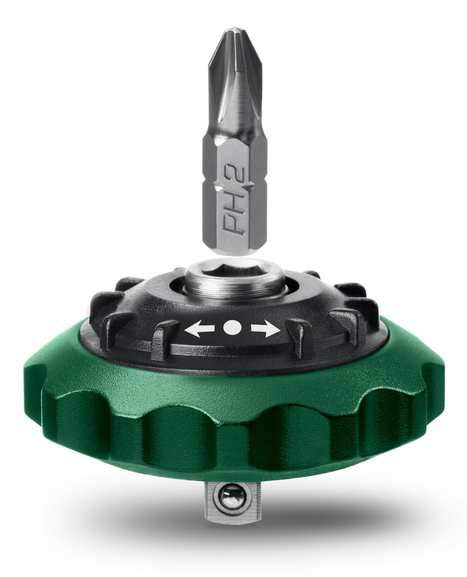 Суперкомпактная реверсивная трещотка для бит и головок KRAFTOOL SPACE Ratchet