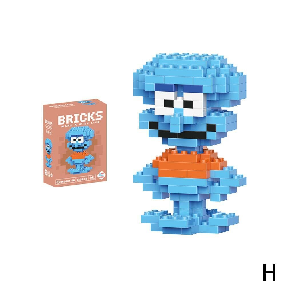 Строительные блоки для сборки мультяшных кукол, детские развивающие игрушки